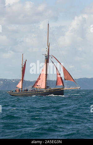 The Pilgrim BM45, a restored, wooden sailing trawler built originally ...