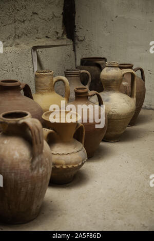 Ancient clay objects, detail of handicraft in cooked clay Stock Photo ...