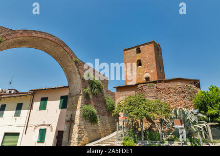 Castruccio Castracani medieval arch and tower in Montopoli in Val d ...