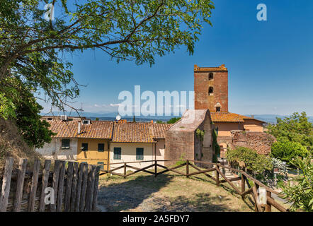 Castruccio Castracani medieval arch in Montopoli in Val d'Arno. It is a ...