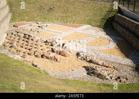 The Roman Baths at Segedunum Roman Fort at Wallsend, Newcastle-upon ...