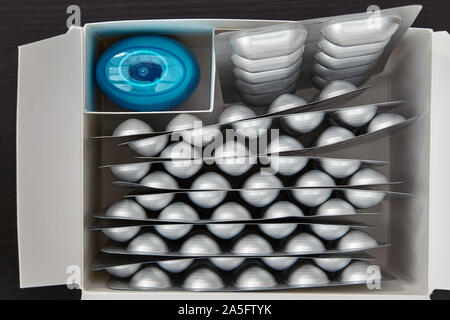 Bronchodilator inhaler with budesonide and formoterol. Dry powder in ...