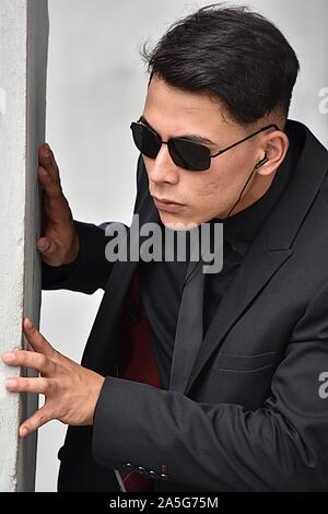 Mib Men In Black Security Guard Stock Photo - Alamy