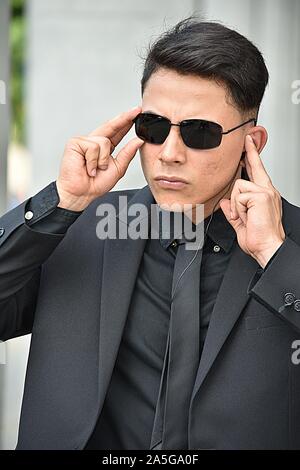 Mib Men In Black Security Guard Stock Photo - Alamy