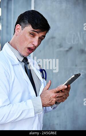 Goofy Male Surgeon Stock Photo - Alamy