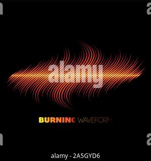 Sharp fire waveform Stock Vector Image & Art - Alamy