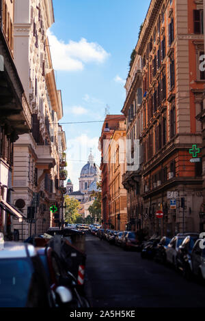 ROME, ITALY - OCTOBER 1 2019: View of the Tiber River in Rome Stock ...