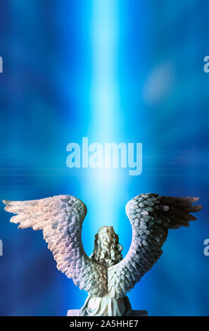 angel statue back side with copy space Stock Photo - Alamy
