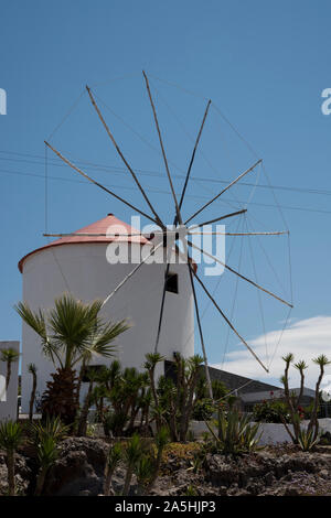 Traditional house in Sigri village, Lesvos island. Coloured doors and ...