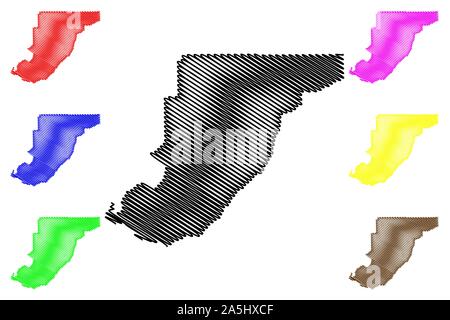 Monroe County (Alabama) outline map set Stock Vector Image & Art - Alamy