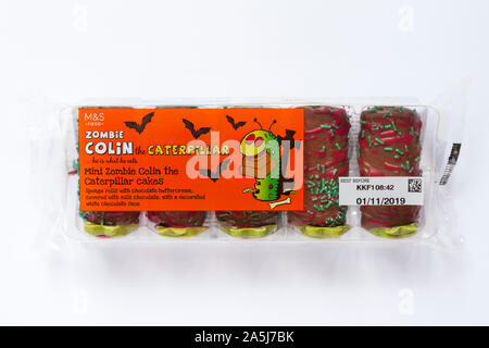 Packet of Marks & Spencer Colin the Caterpillar chocolate sponge mini ...