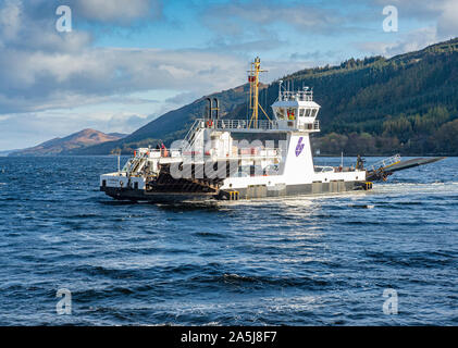 The Corran Ferry crossing Loch Linnhe in Scotland Stock Photo: 30042723 ...