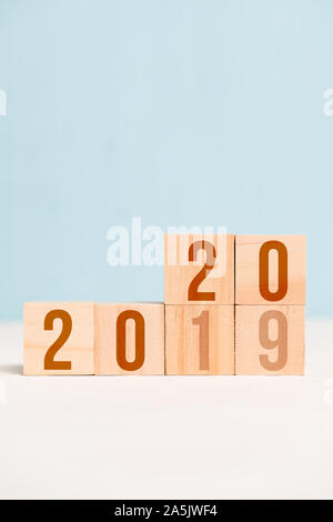 2019, vintage numbers on grunge textured colorful background Stock ...