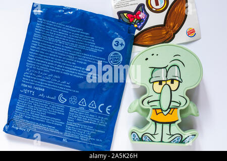 plastic freebie giveaway toy from Burger King set on white background ...