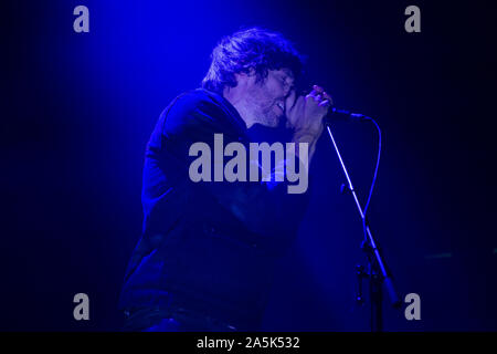 Dave Pen (singer of Archive), here on stage with Robin Foster as the ...