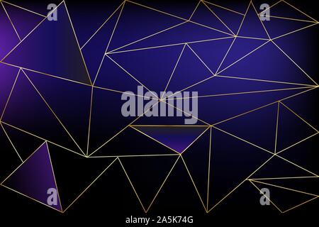 Geometric pattern polygonal shape golden background. Overlapping weave ...