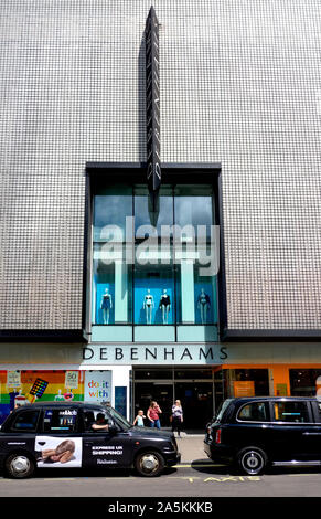 Debenhams department store on Oxford Street, London, England, UK. Circa ...