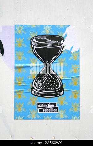 Extinction Rebellion posters pastes and stencils, Lewisham, South ...