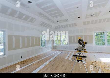 Under home construction interior remodeling and renovation from room ...
