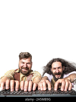 Computer Engineer, isolated over white background Stock Photo - Alamy