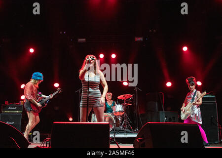 Tobi Vail of Bikini Kill during the Riot Fest Music Festival at Douglas ...