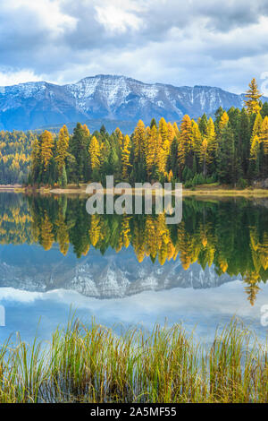 Swan Range at Seeley Lake, Montana in winter Stock Photo - Alamy