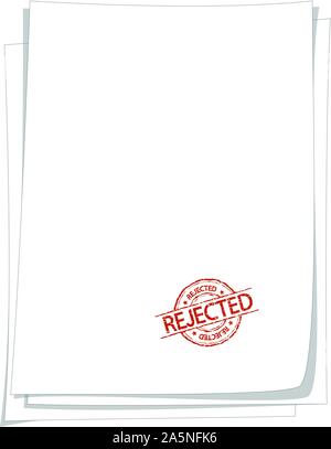 rejected round stamp isolated on transparent background. rejected stamp ...