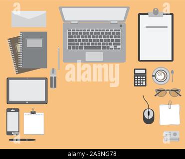Mouse with calculator, illustration, vector on white background Stock ...