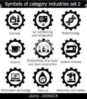 shipbuilding industry sign icon, ship repair and steel construction ...