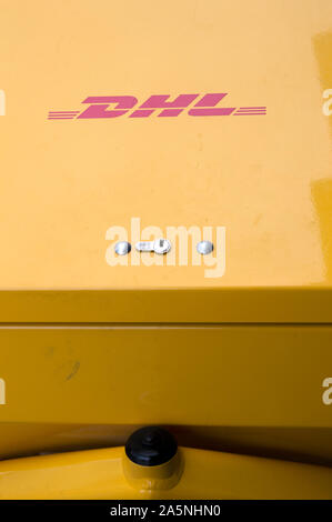 DHL Electrical Delivery Bicycle At Amsterdam The Netherlands 2019 Stock ...