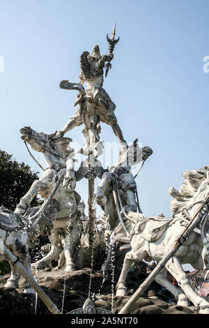 Statues and monuments around Bali including the Satria Gatotkaca Statue ...