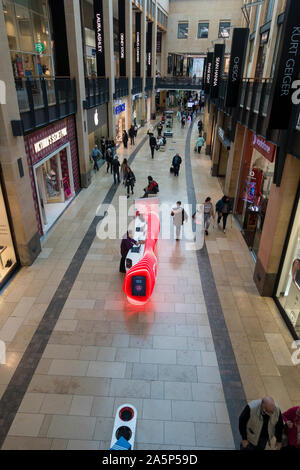 Grand Arcade Cambridge with people shopping at John Lewis & Partners ...