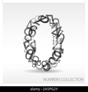 number numbers zero 0 naught symbol figure digit Stock Photo: 28786629 ...