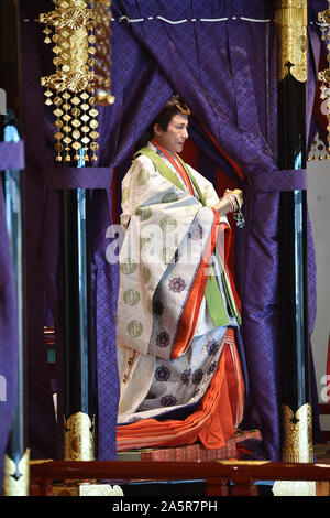 (191022) -- TOKYO, Oct. 22, 2019 (Xinhua) -- Japanese Empress Masako ...