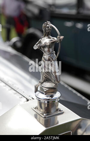 Viewed here are chromed car radiator mascots or ornaments. Seen here on ...