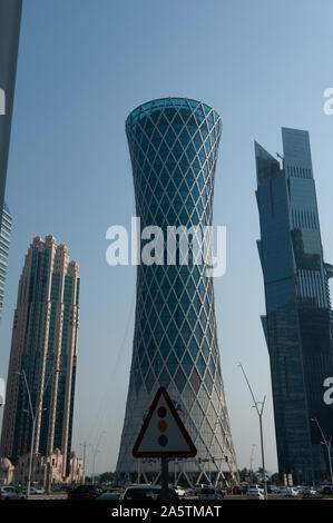 The Iconic Tornado Tower also known as QIPCO Tower standing 640 Feet ...