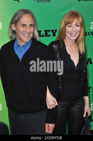 Marg Helgenberger, Alan Finkelstein at Marley Premiere at the Acrlight ...