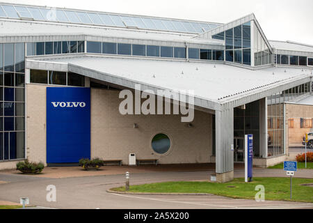 Gothenburg, Sweden. 19th Oct, 2019. Volvo City bus station sign seen ...
