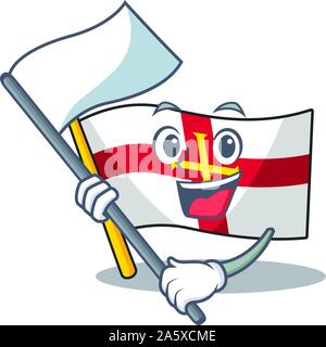 Happy Independence Day of Guernsey Vector illustration, national day ...