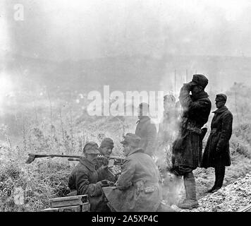 American machine gun outpost on the border between Luxembourg and ...
