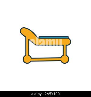 Cot icon set. Four elements in diferent styles from baby things icons ...