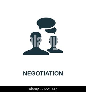 negotiation table icon Vector Glyph Illustration Stock Vector Image ...