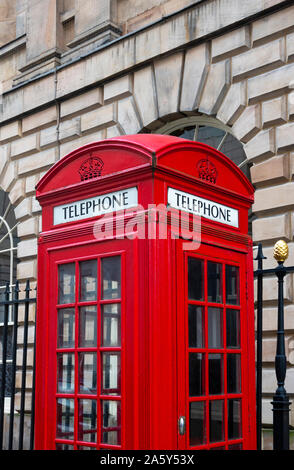 Traditional red telephone kiosk at Centre Parcs, Longleat, UK Stock ...