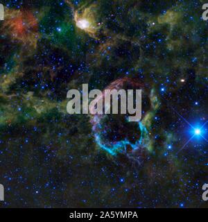IC 443 supernova remnant, known as the Jellyfish Nebula Stock Photo - Alamy