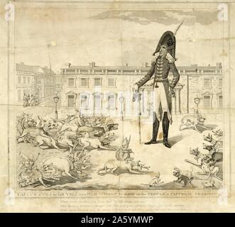 Political cartoon of President Andrew Jackson depicting him as 'King ...