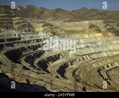 Carr Fork Canyon as seen from "G" bridge, Bingham Copper Mine, Utah ...