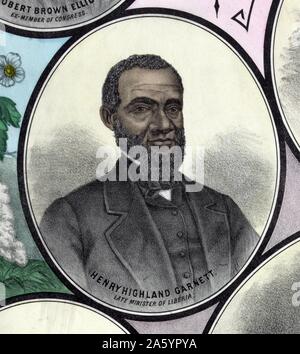 Henry Highland Garnet (1815-1882). African American abolitionist Stock ...