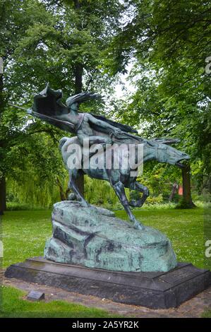 Valkyrie statue 1908 in Copenhagen, Denmark; by Stephan Abel Sinding ...