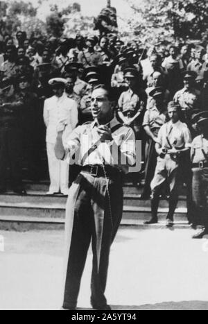 During the Spanish Civil War, Communist demonstrators in Spain carry ...