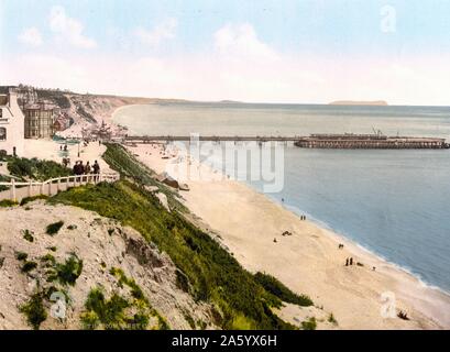 A view of Bournemouth Pier from the cliff top Stock Photo - Alamy